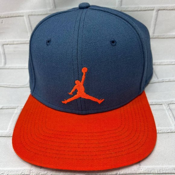 Jordan | Accessories | Air Jordan Jumpman Hat Snapback Cap Blue Orange ...